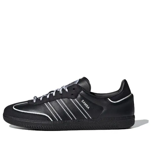 Adidas Toc Samba Og 'black White Silver' Sneakers - Black/white/silver