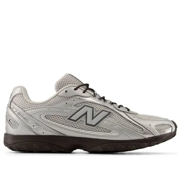 NEW BALANCE 204l Sneakers In Metallic Silver - Metallic Silver/coffee