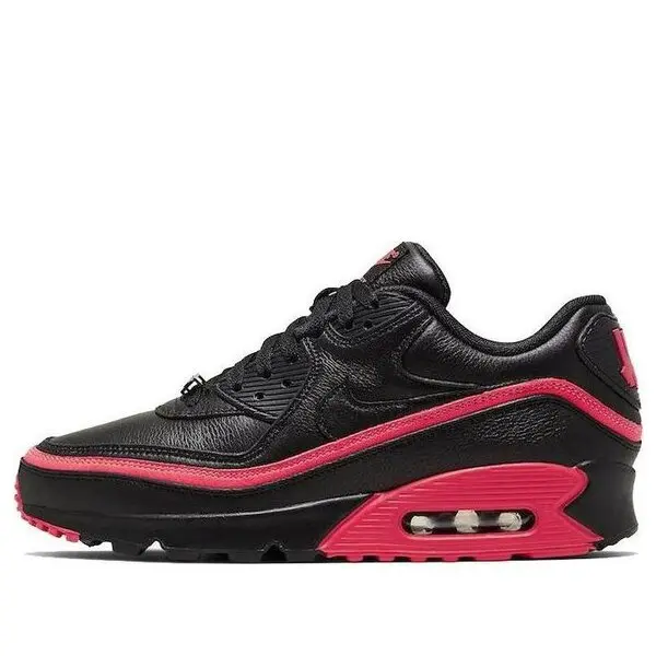Nike Undefeated X Air Max 90 "black Solar Red" Sneakers - Black/solar Red