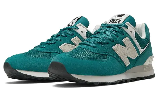 NEW BALANCE 574 Low Top Sneakers - Green/gray