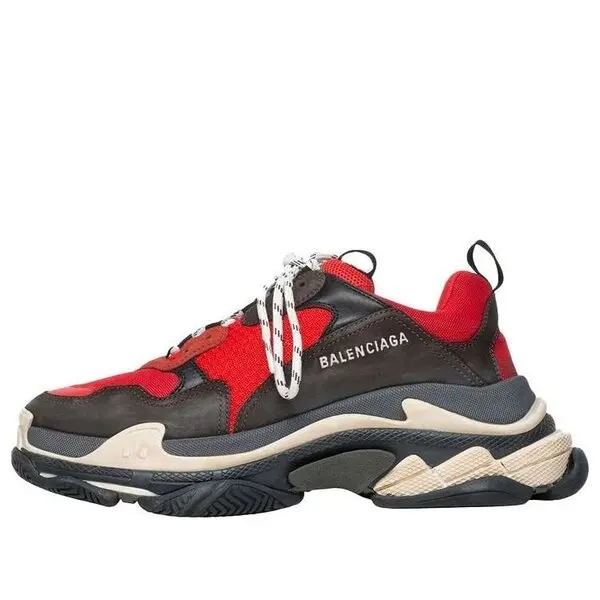 Balenciaga Triple S Sneaker - Red/gray