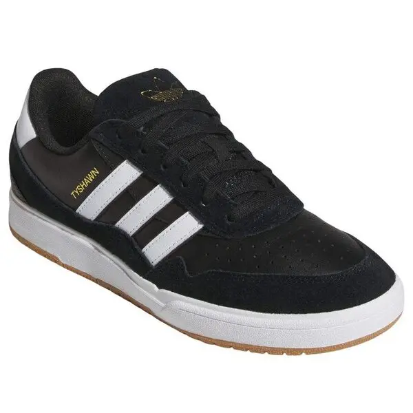 Adidas Tyshawn Ii "black White" Athletic Sneakers - Core Black/cloud White/gum