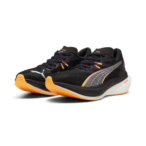 PUMA Deviate Nitro 3 Athletic Sneakers - Black/sun Stream