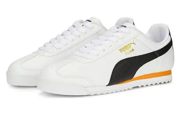 PUMA Roma Basic Plus Sneakers - White/black/orange