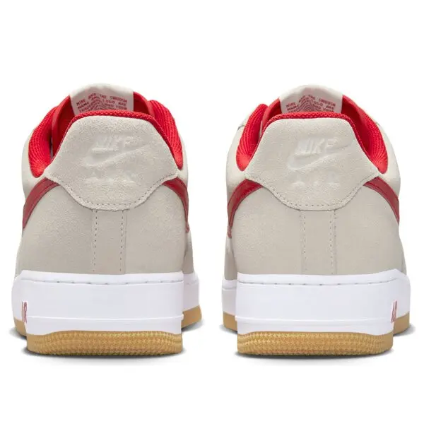 Nike Force 1 Low "summit White Varsity Red" Sneakers - Summit White/varsity Red