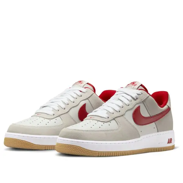 Nike Force 1 Low "summit White Varsity Red" Sneakers - Summit White/varsity Red