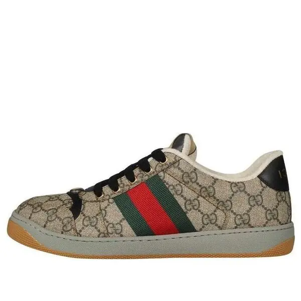 Gucci Gg Monogram Screener Sneakers - Beige/ebony