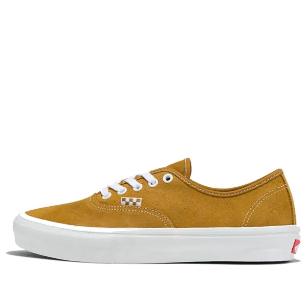 VANS Skate Authentic Leather Sneakers - Brown/white