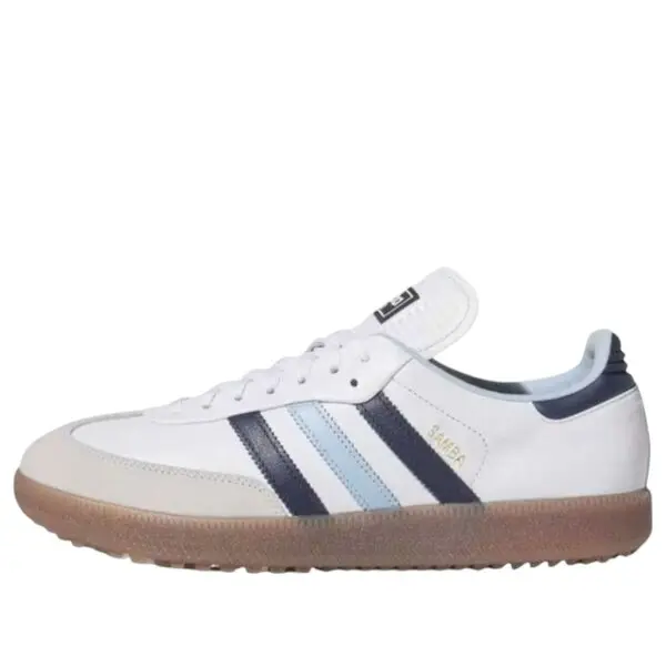 Adidas Samba Spikeless Golf Sneakers - Cloud White/night Indigo/clear Sky