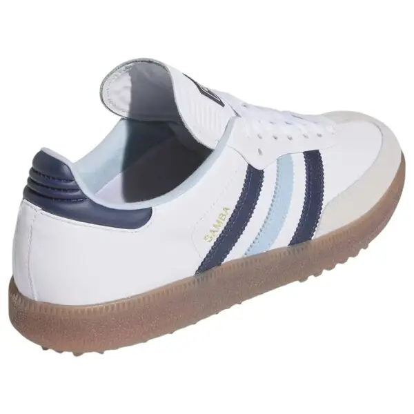 Adidas Samba Spikeless Golf Sneakers - Cloud White/night Indigo/clear Sky