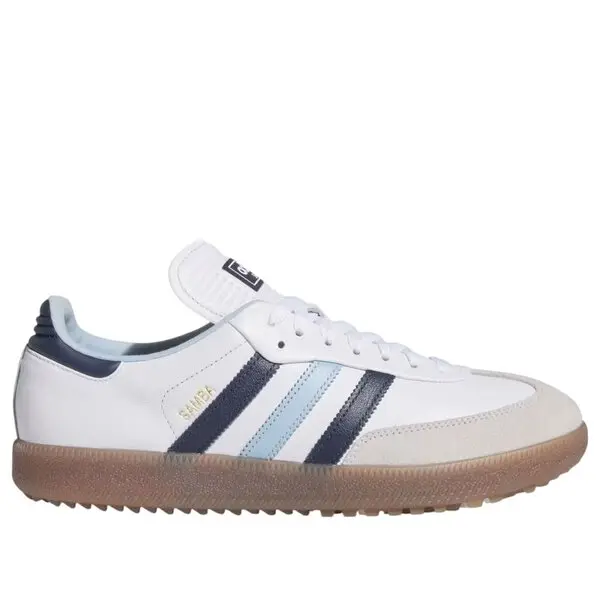 Adidas Samba Spikeless Golf Sneakers - Cloud White/night Indigo/clear Sky