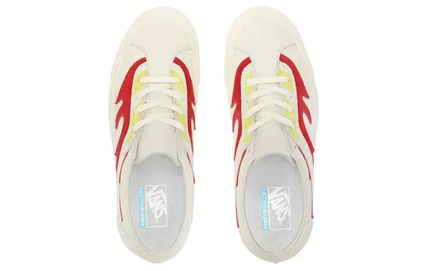 VANS Bold Ni "flamethrower" Sneakers - Creamyellow/red