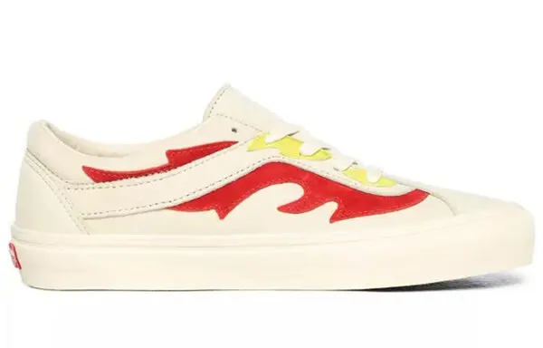 VANS Bold Ni "flamethrower" Sneakers - Creamyellow/red