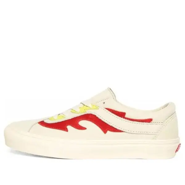 VANS Bold Ni "flamethrower" Sneakers - Creamyellow/red