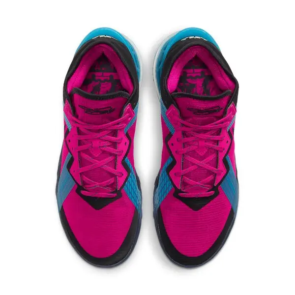 Nike Lebron 18 Low "neon Nights - Black/pink/blue