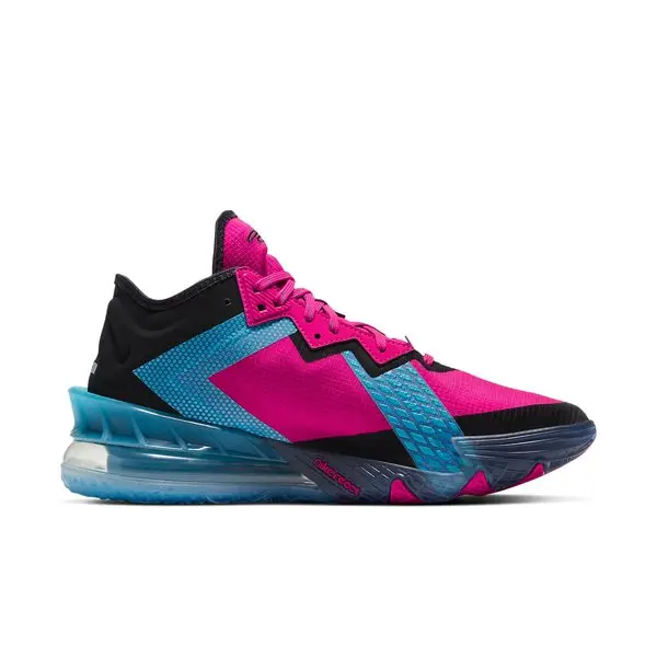 Nike Lebron 18 Low "neon Nights - Black/pink/blue