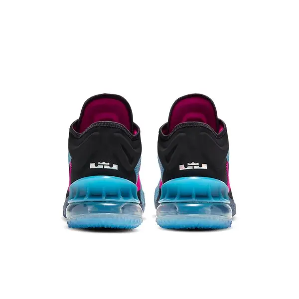 Nike Lebron 18 Low "neon Nights - Black/pink/blue