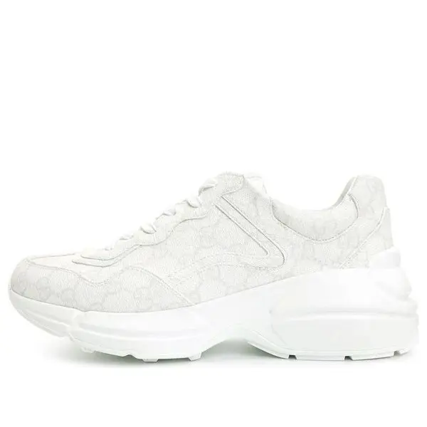 Gucci Rhyton Monogram Sneakers - White