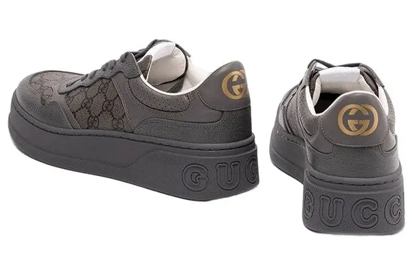 Gucci Gg Monogram Lace-up Sneakers