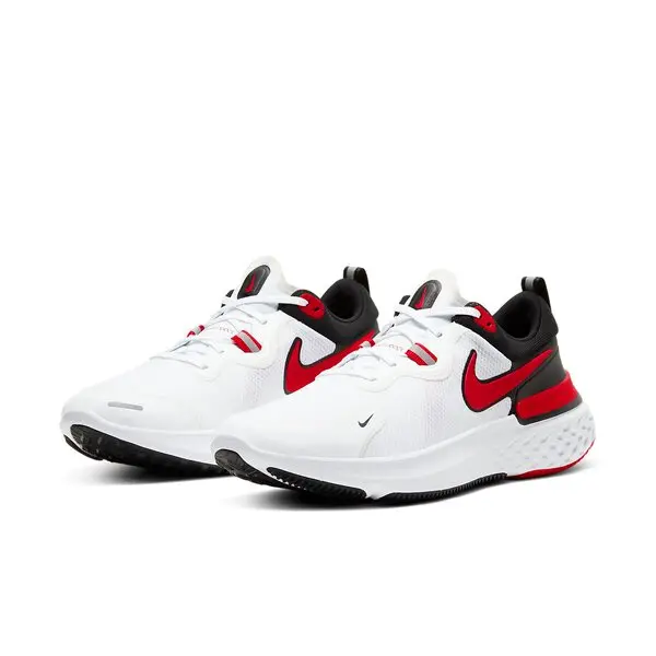 Nike React Miler Athletic Sneakers - White/red/black