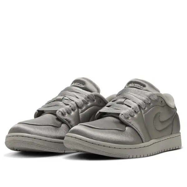 JORDAN 1 Low Method Of Make Satin Sneakers - Grey