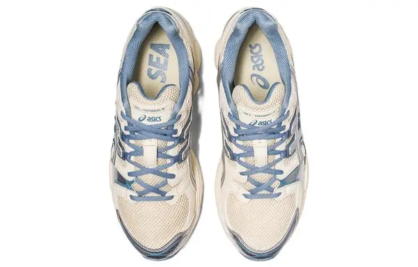 Asics X Wind And Sea Gel-nimbus "cream Blue - Cream/blue