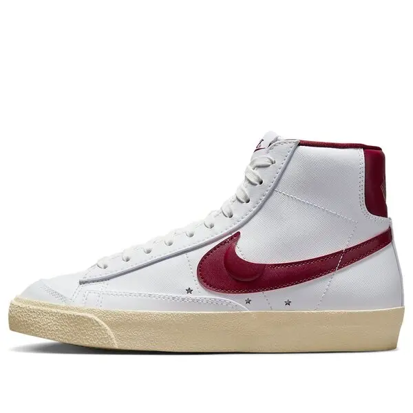 Nike Blazer Mid High Top Sneakers - White/red