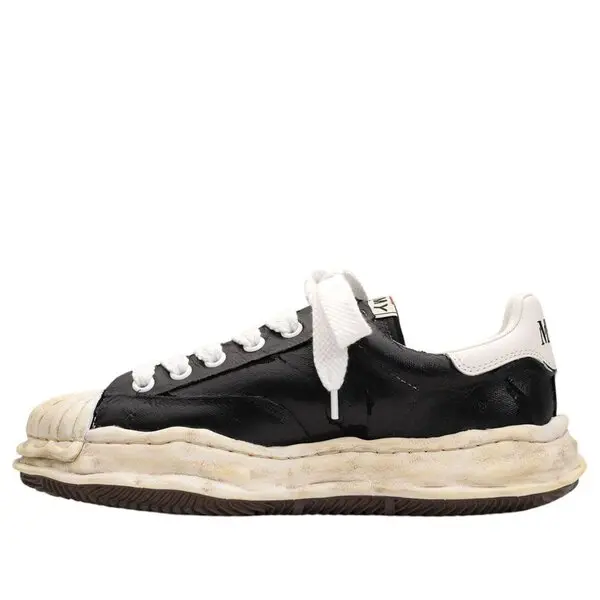 Mihara Yasuhiro Blakey Og Sole Film Attached Canvas Low Top Sneakers - Black