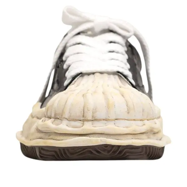 Mihara Yasuhiro Blakey Og Sole Film Attached Canvas Low Top Sneakers - Black