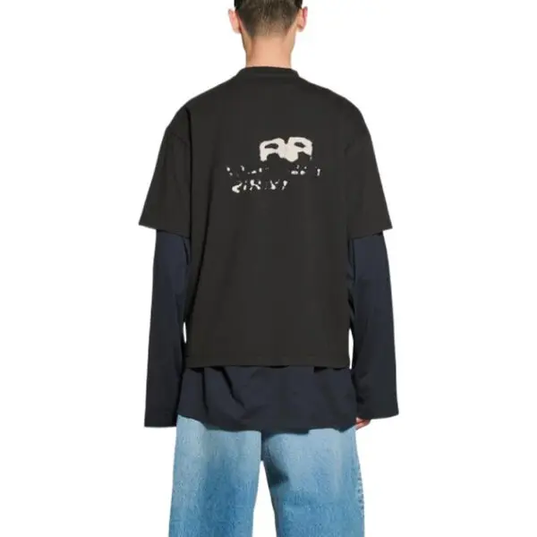 Balenciaga Hand-drawn Bb Icon T-shirt Medium Fit
