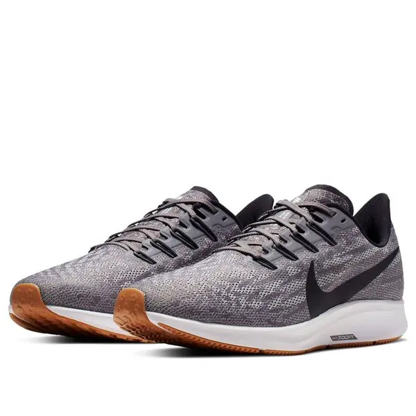 Nike Zoom Pegasus 36 Gunsmoke Athletic Sneakers - Black