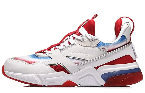 LI-NING 001 R-1 Paris Fashion Week Sneakers - White/red