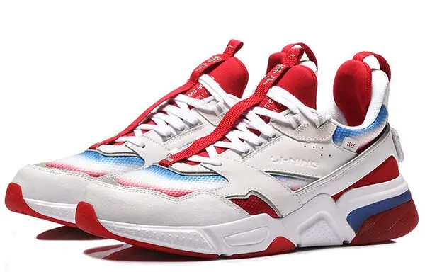 LI-NING 001 R-1 Paris Fashion Week Sneakers - White/red