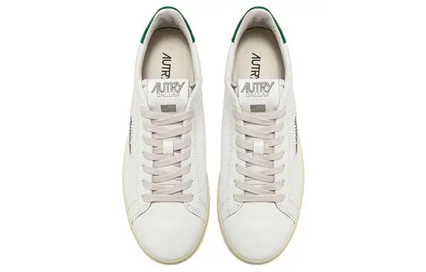 AUTRY Dallas Low Leather Sneakers - White/green