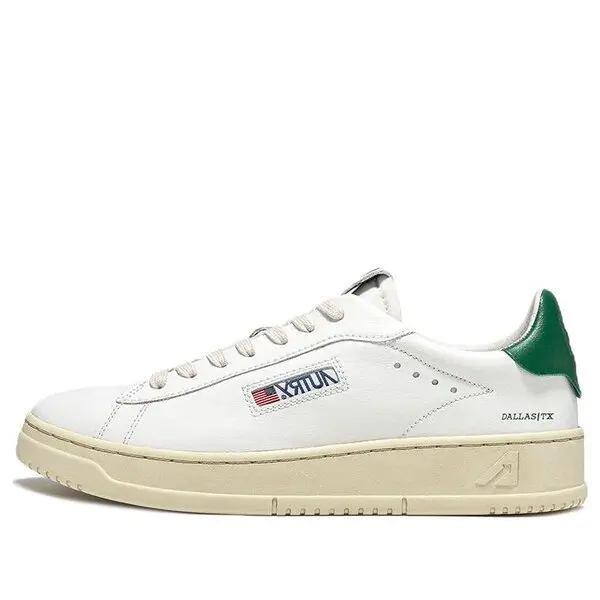 AUTRY Dallas Low Leather Sneakers - White/green