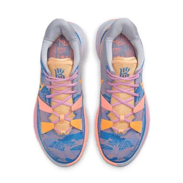 Nike Kyrie 7 Ep "expressions" High Top Basketball Sneakers - Pink/blue/yellow