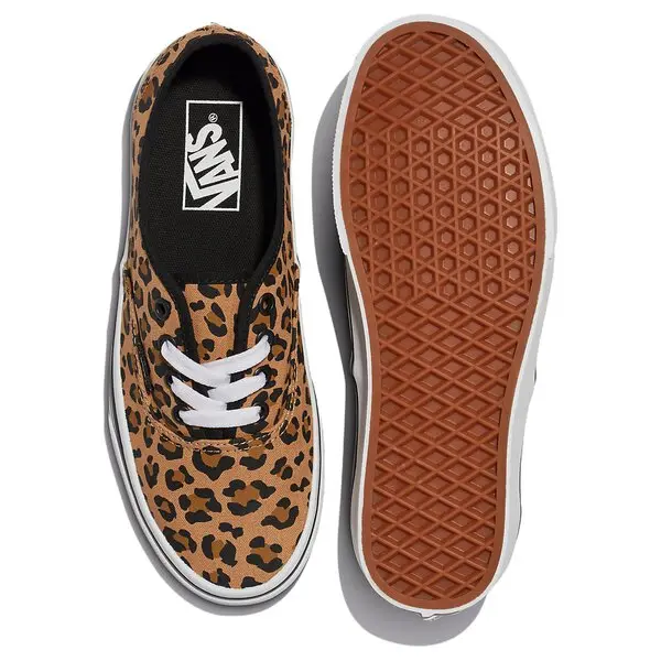 VANS Authentic Animalier Leopard Print Sneakers - Black/brown