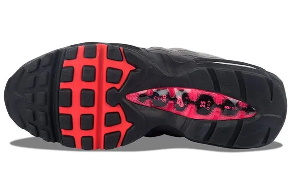 Nike Max 95 Og "solar Red" Sneakers - Black/orange