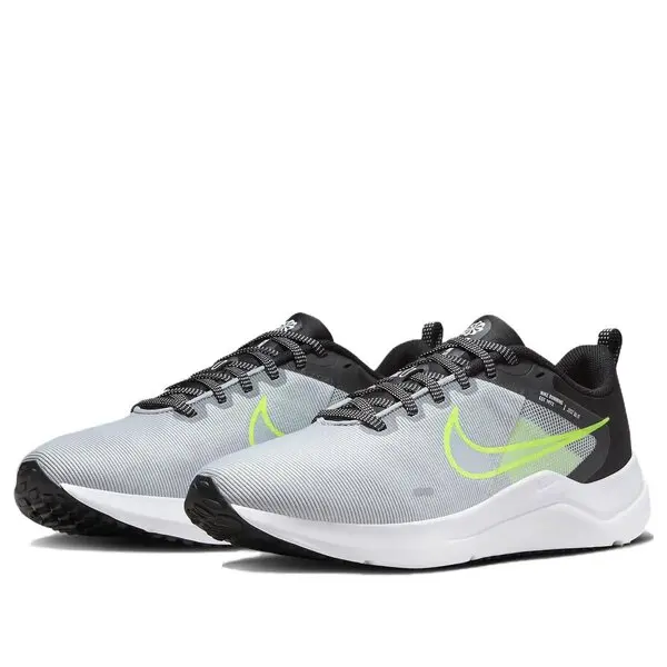 Nike Downshifter Athletic Sneakers - Wolf Grey/black/volt
