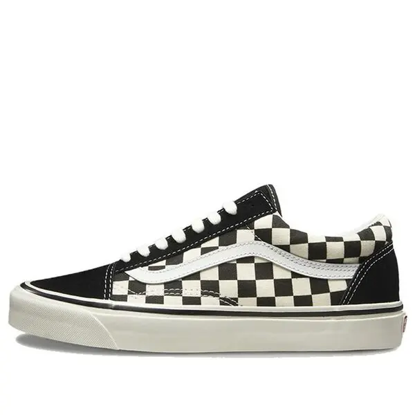 VANS Old Skool 36 Dx Anaheim Factory Black Checkerboard Sneakers - Black/white