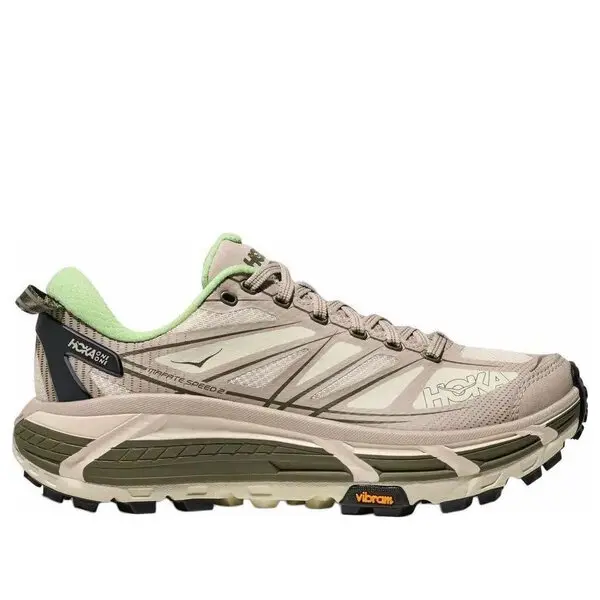 Hoka One One Mafate Speed 2 Athletic Shoes - Putty/eucalyptus