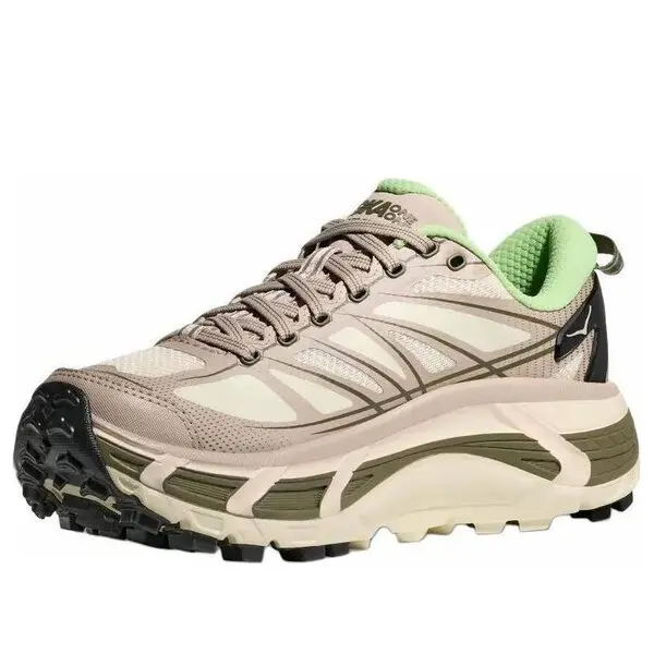 Hoka One One Mafate Speed 2 Athletic Shoes - Putty/eucalyptus