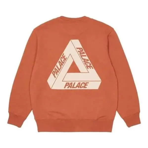 PALACE Fw21 Slub Crew Sweater - Orange