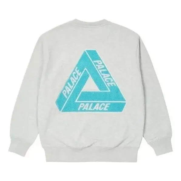 PALACE S23 Fleece Tri-ferg Crew Sweater - Grey