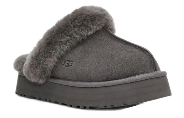 UGG Disquette Fluff Slipper - Gray