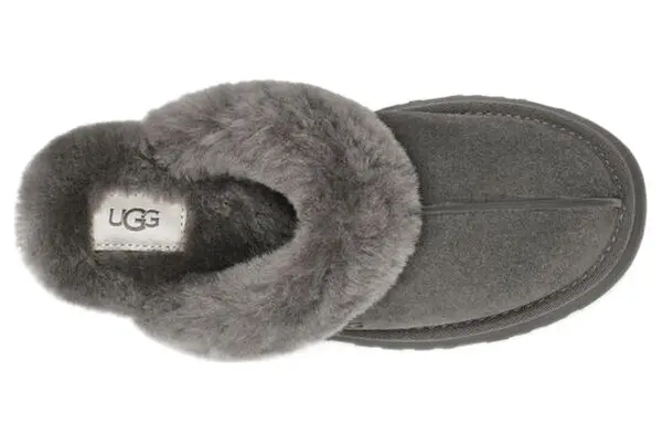 UGG Disquette Fluff Slipper - Gray