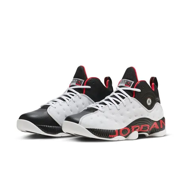 JORDAN Air Jumpman Team 2 High Top Sneakers - White/black/true Red