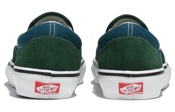 VANS Slip-on Sneakers - Green/white/blue