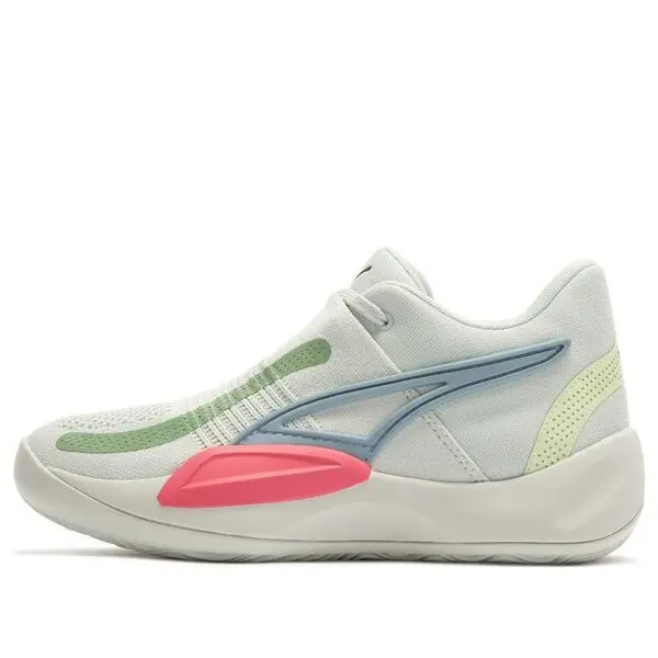 PUMA Rise Nitro Basketball Sneakers - White/gray