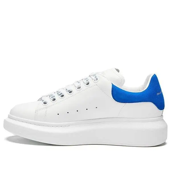 Alexander McQueen Oversized Lace-up Sneakers - White/blue
